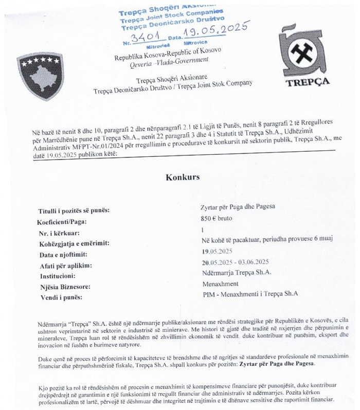 Zyrtar për Paga dhe Pagesa